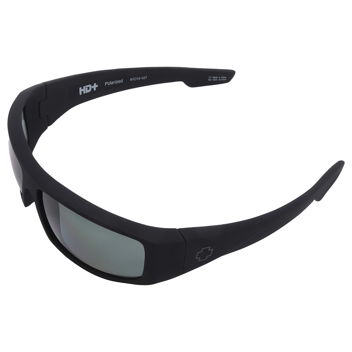 Spy LOGAN HD Plus Gray Green Polarized Wrap Men's Sunglasses ...