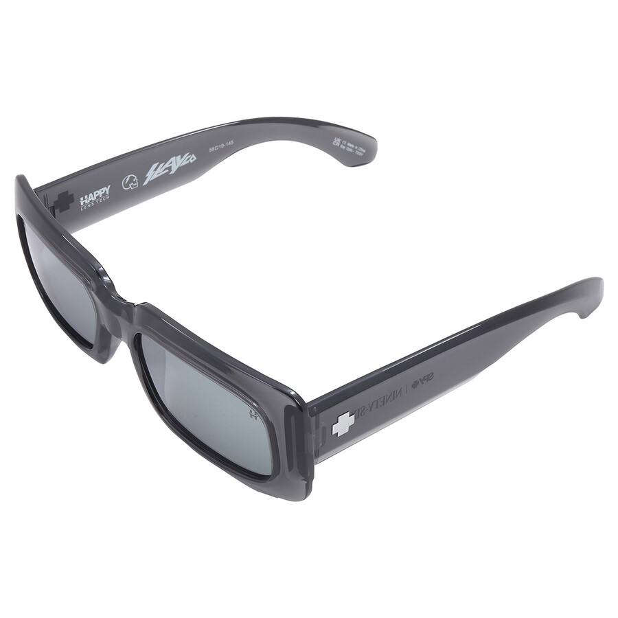 Spy NINETY SIX Happy Gray Green Silver Spectra Mirror Rectangular ...