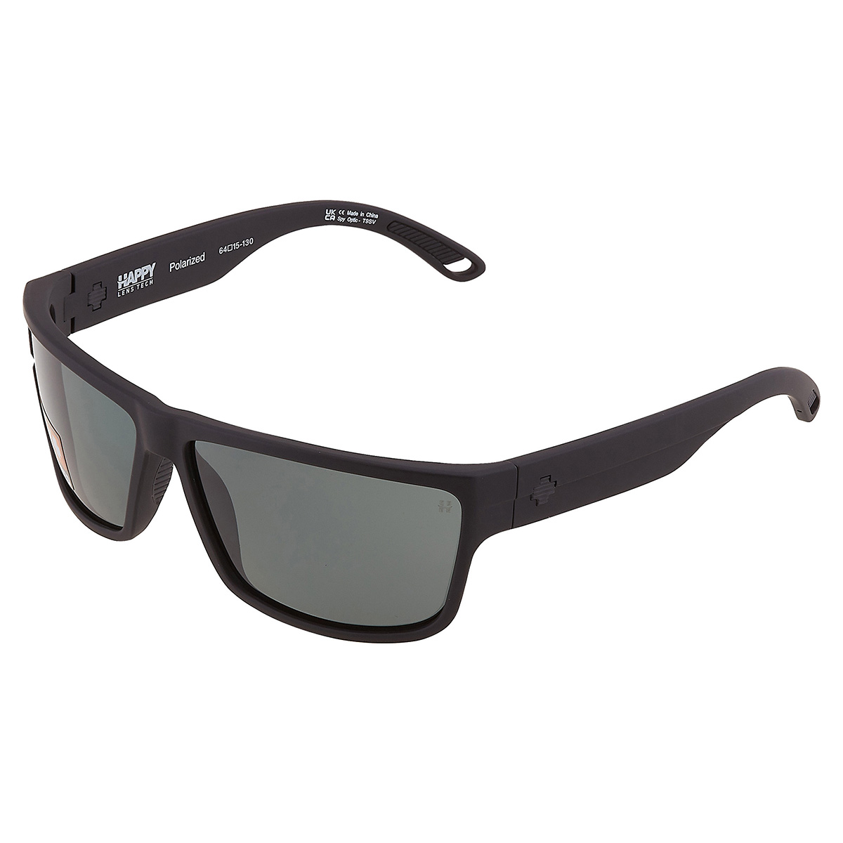 Spy ROCKY Happy Grey Green Polarized Square Men's Sunglasses ...