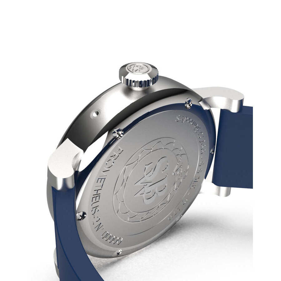 Stefano Braga Prometheus Quartz Moon Phase Blue Dial Men's Watch ...