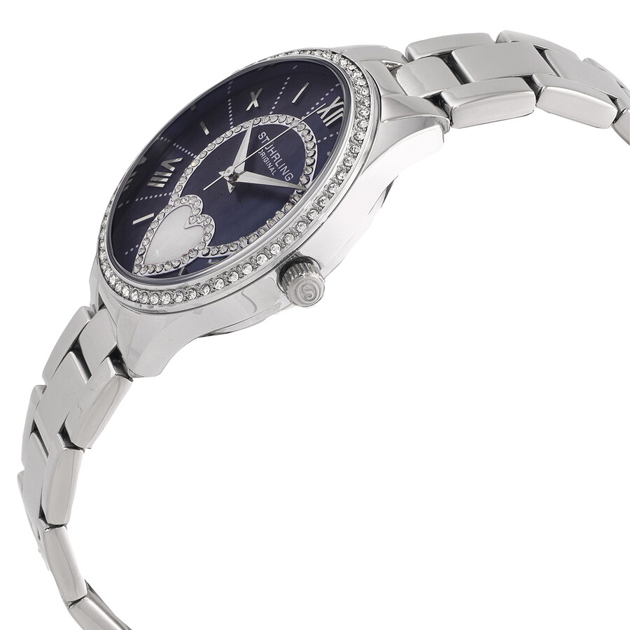 Stuhrling Original Symphony Quartz Blue Dial Ladies Watch M17199 ...