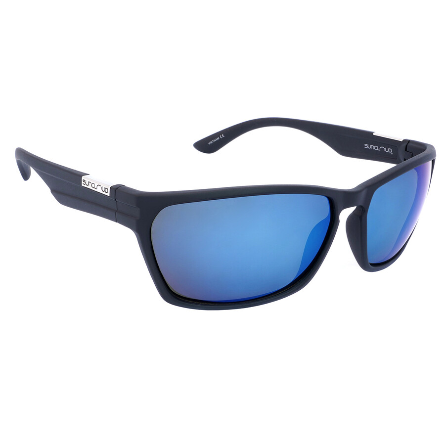 Suncloud Cutout Polarized Blue Mirror Wrap Men's Sunglasses S-CT PPUMMB ...