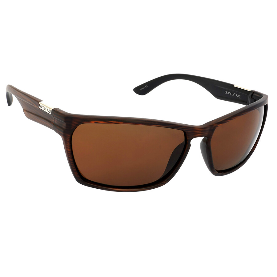 Suncloud Cutout Polarized Brown Rectangular Men's Sunglasses S-CT ...