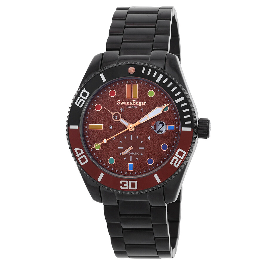 Swan & Edgar Sports Prism Automatic Brown Dial Men's Watch SE01052 ...