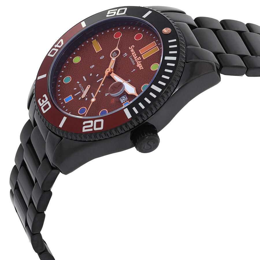 Swan & Edgar Sports Prism Automatic Brown Dial Men's Watch SE01052 ...