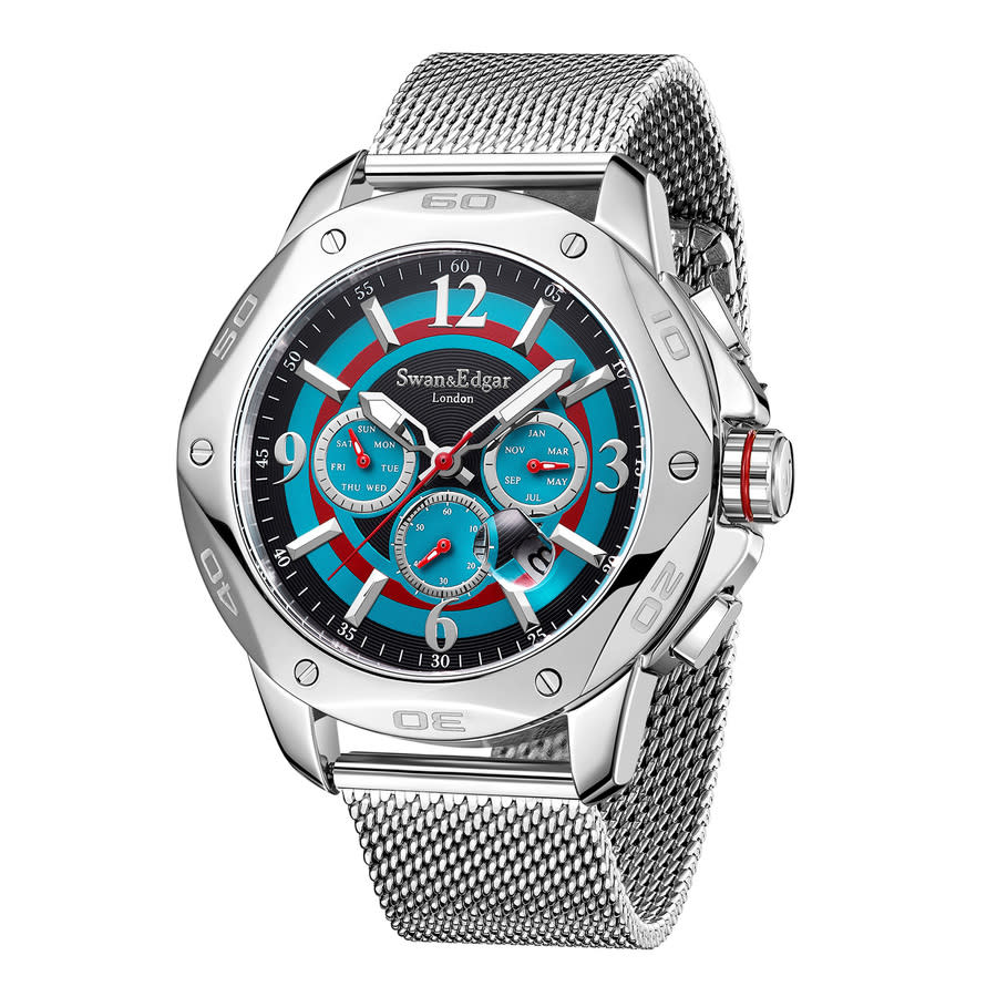 Swan & Edgar Sports Target Automatic Green Dial Men's Watch SE1601 ...