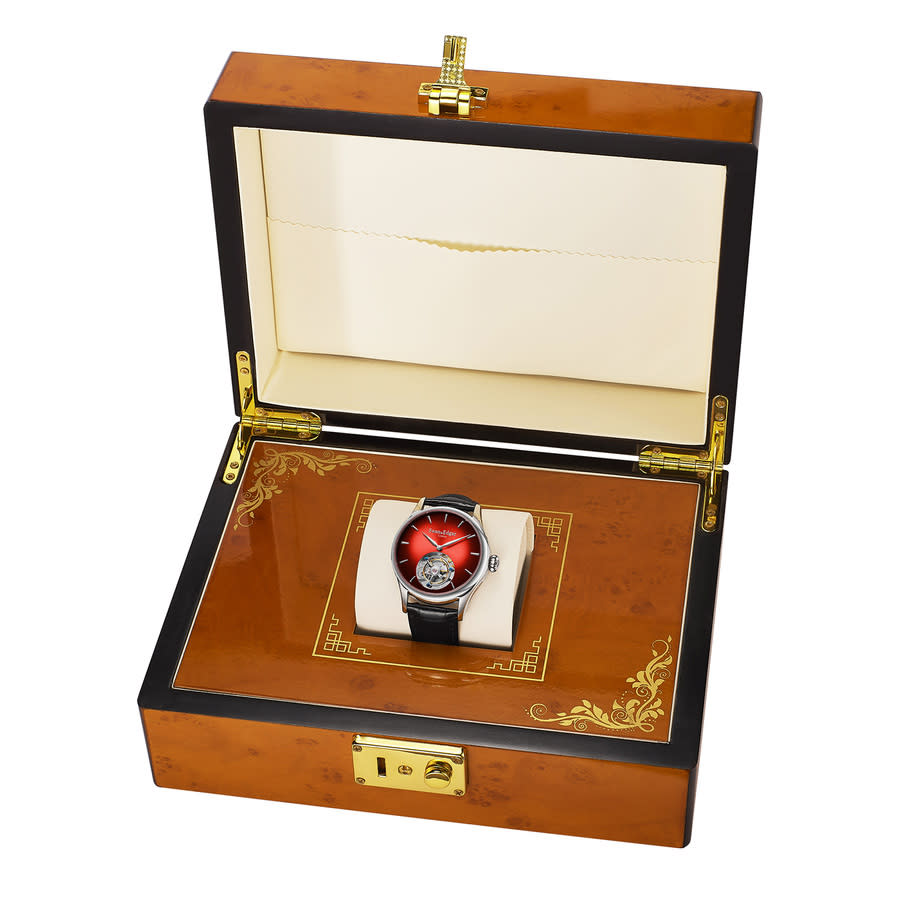Swan & Edgar Tourbillon Red Dial Men's Watch SE0069T 795853249613 ...