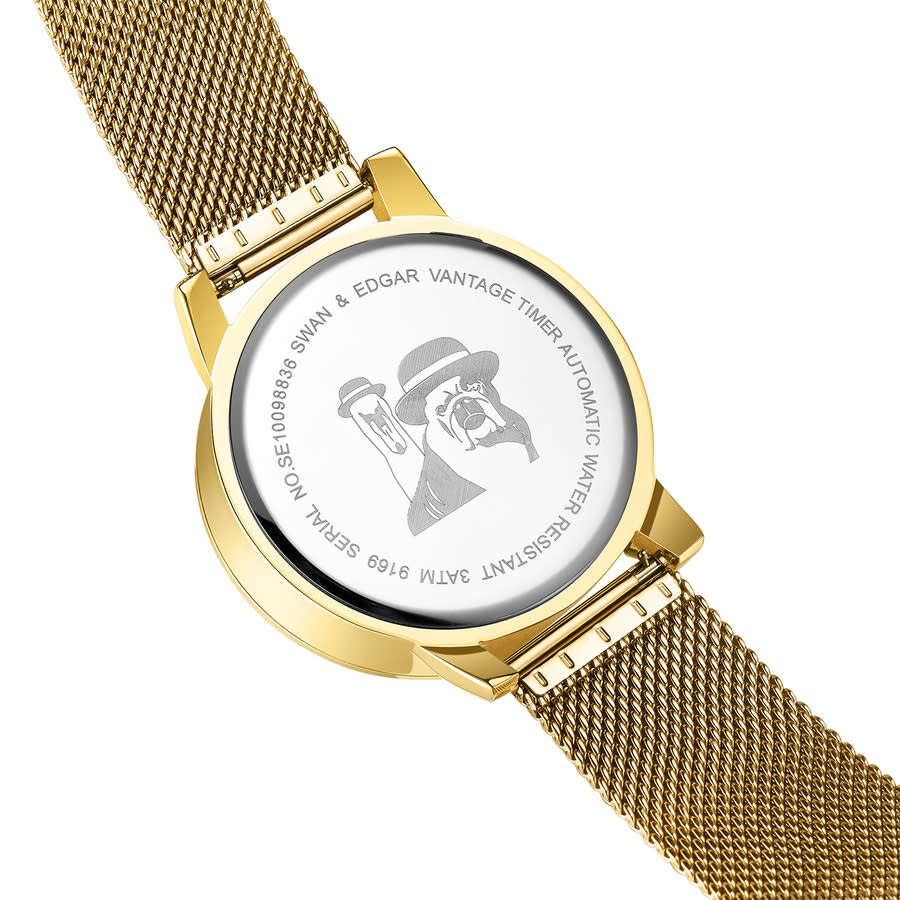 Swan & Edgar Vantage Timer Chronograph Automatic White Dial Men's Watch ...