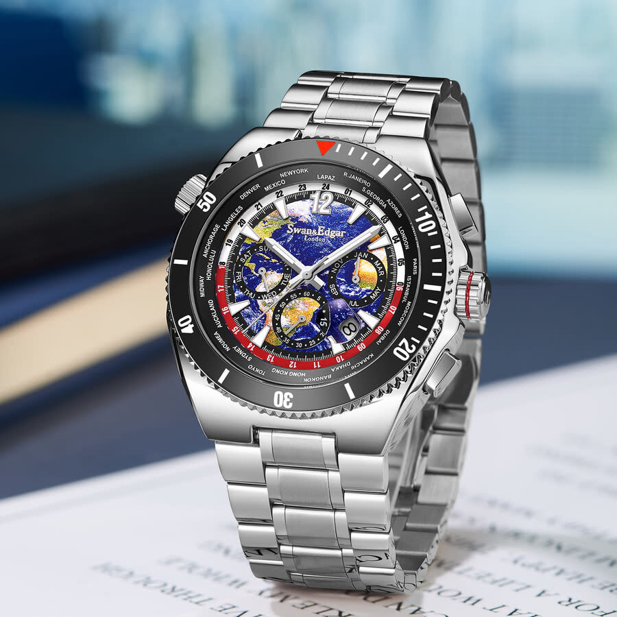 Swan & Edgar World Travel Automatic Men's Watch SE01371 756839761536 ...