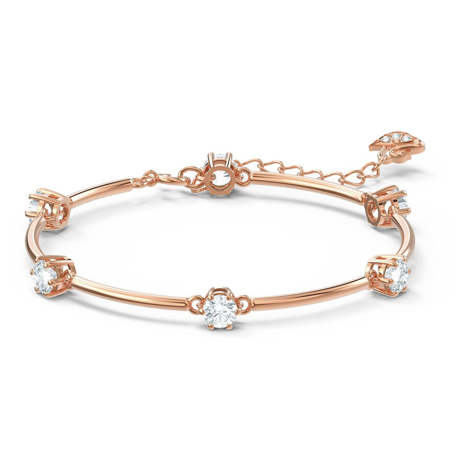 Swarovski Constella Bangle White, Rose-gold Tone Plated 5609711 ...
