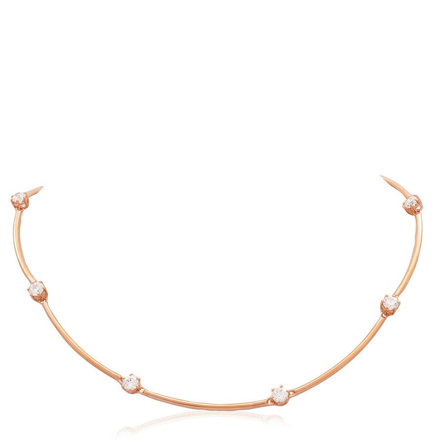 Swarovski Constella White, Rose-Gold Tone Plated Necklace 5609710 ...