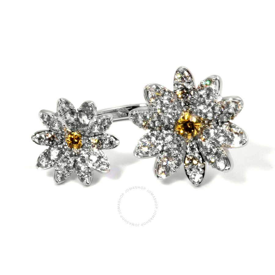 Swarovski Crystal Eternal Flower Open Ring, Brand Size 48 5534948 ...