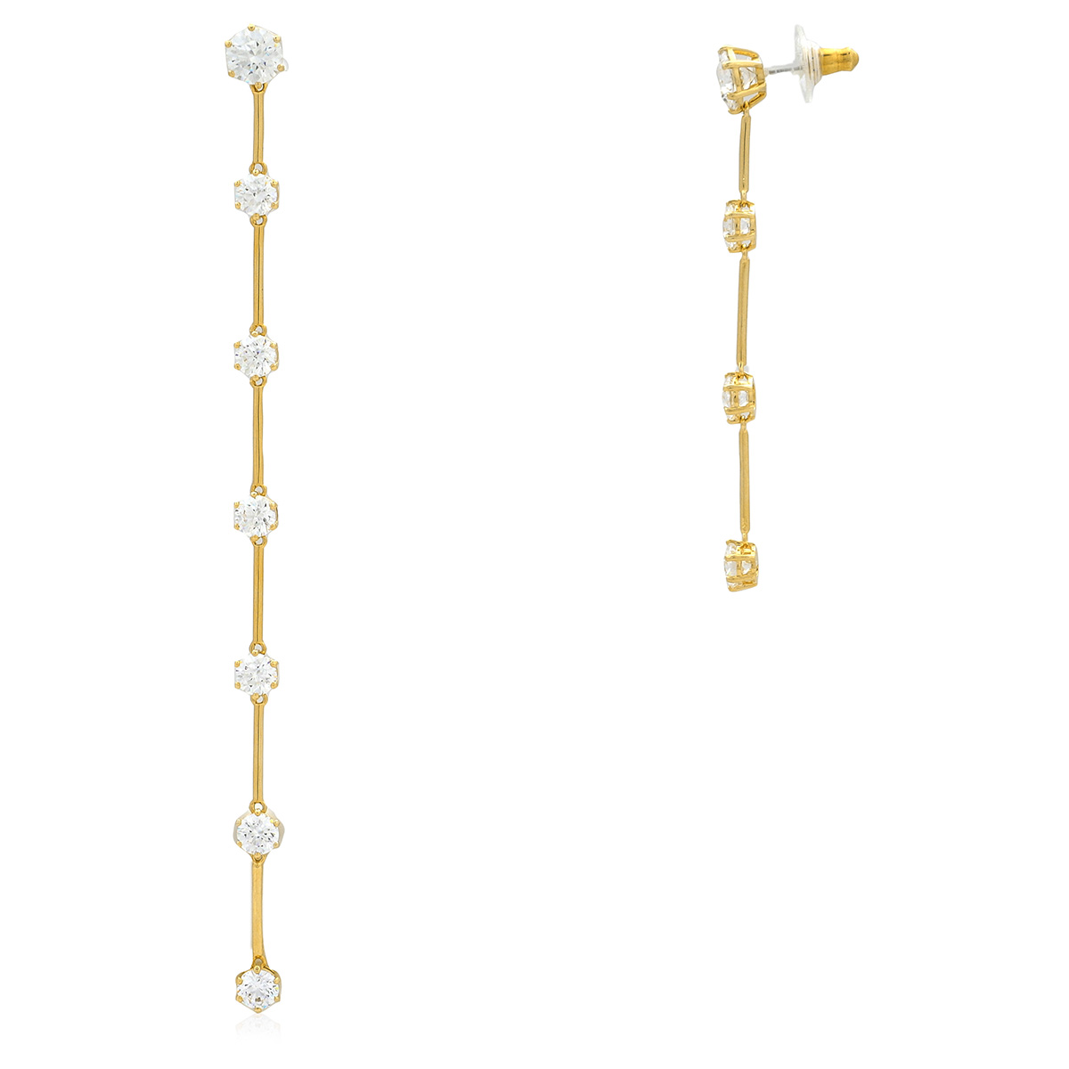 Swarovski Ladies Constella Asymmetrical Drop Earrings 5622721 ...