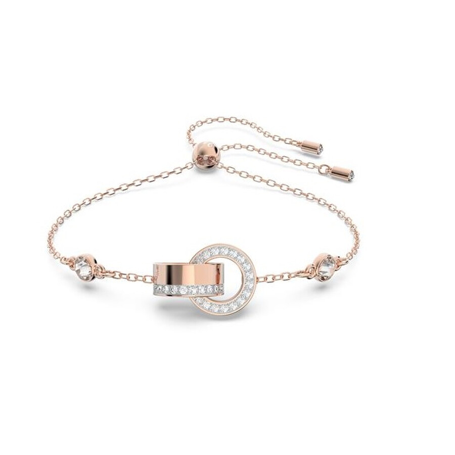 Swarovski Ladies Hollow White Rose Gold Plated Bracelet 5636498 ...