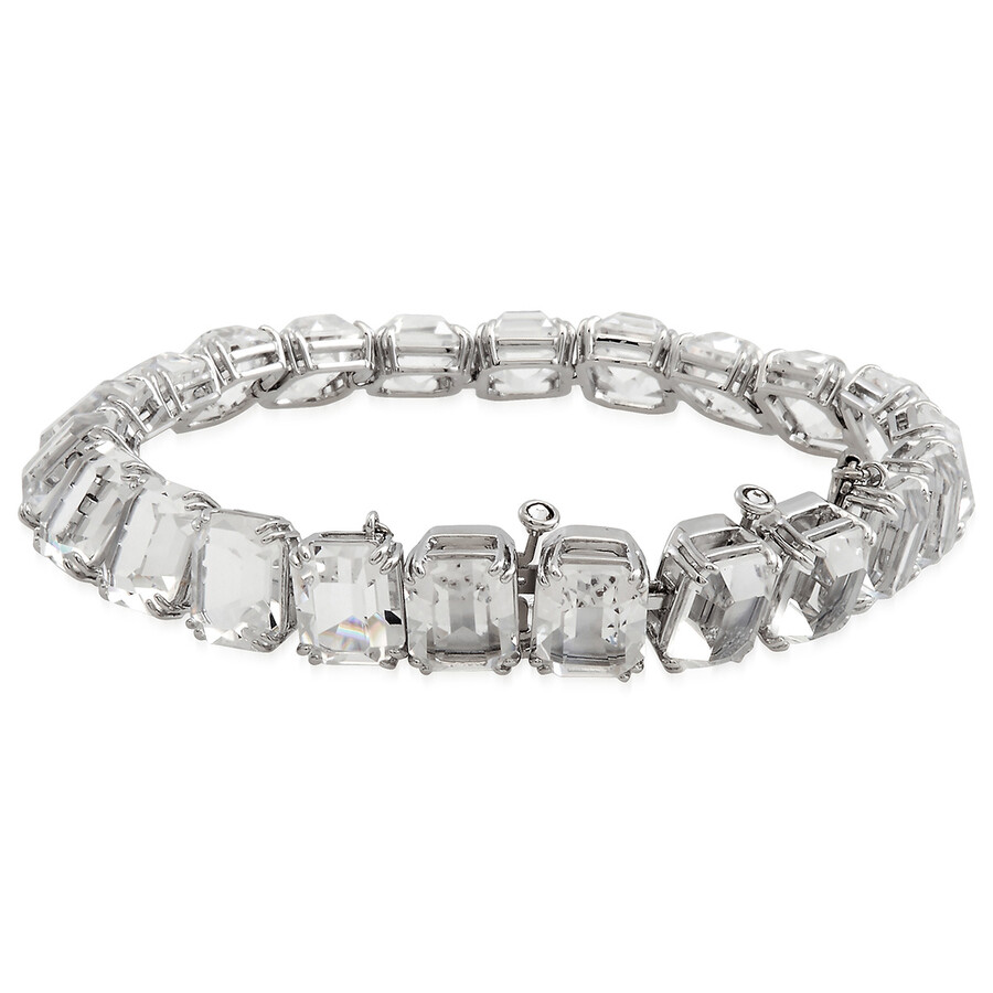 Swarovski Ladies Millenia Rhodium Plated Rhodium Plated Bracelet ...