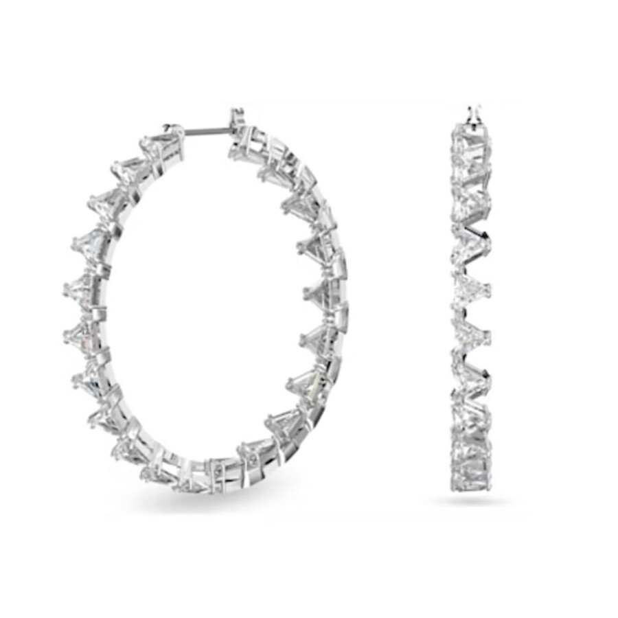 Swarovski Ladies Ortyx Hooptriangle Cut Earrings 5632466 191453172762 ...