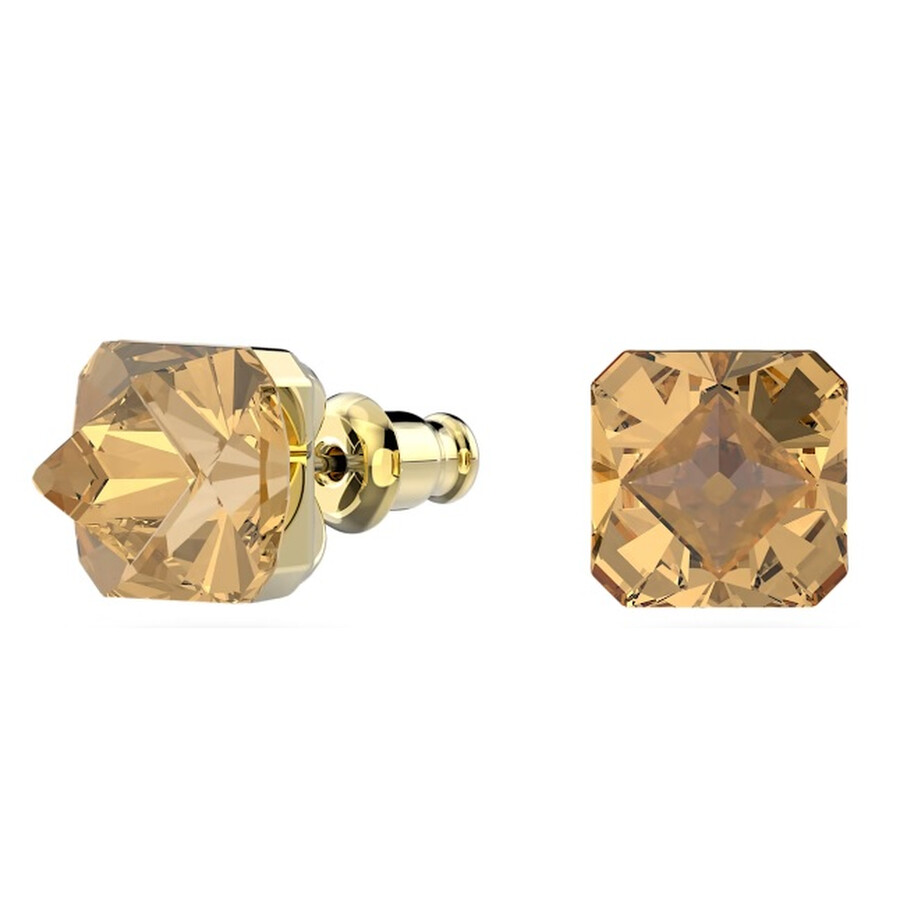 Swarovski Ladies Yellow Ortyx Stud Pyramid Cut Earrings 5613680 ...