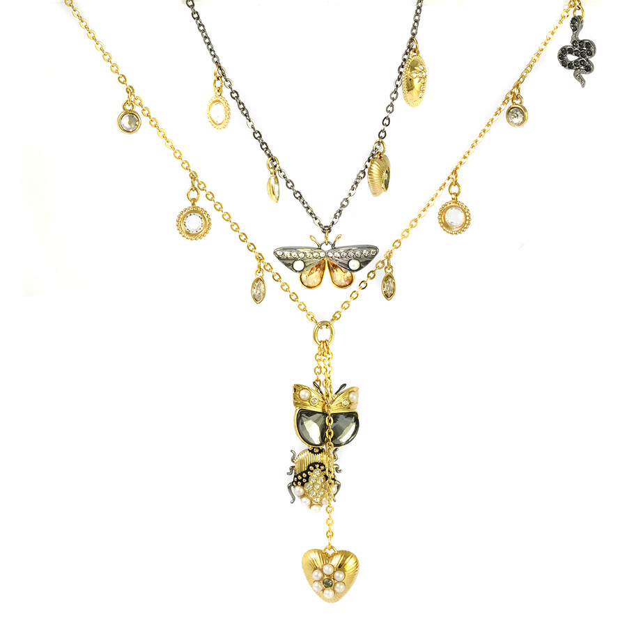 Swarovski Mixed Plating Multi-colored Swarovski Magnetic Necklace ...