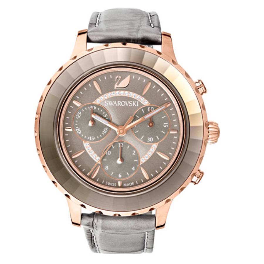 Swarovski Octea Lux Chronograph Quartz Gray Dial Unisex Watch 5452495 ...
