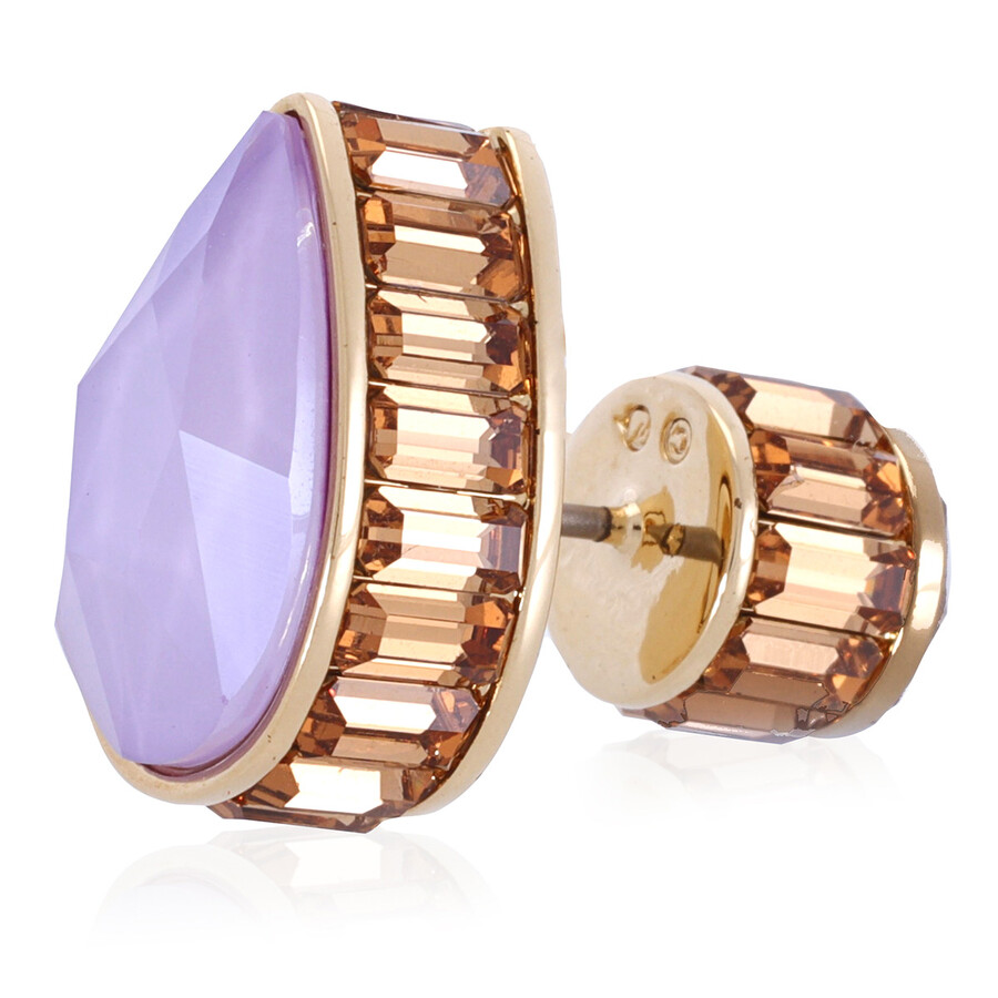 Swarovski Orbita Stud Earring Single, Multicolored, Gold-tone Plated ...