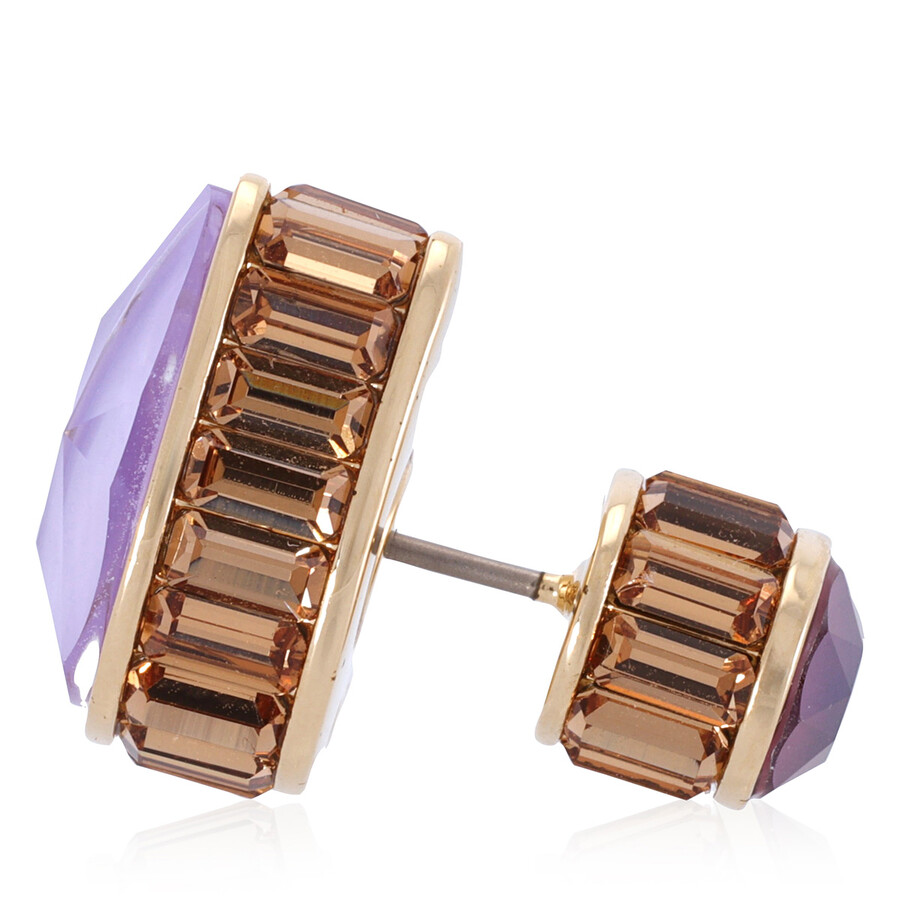 Swarovski Orbita Stud Earring Single, Multicolored, Gold-tone Plated ...