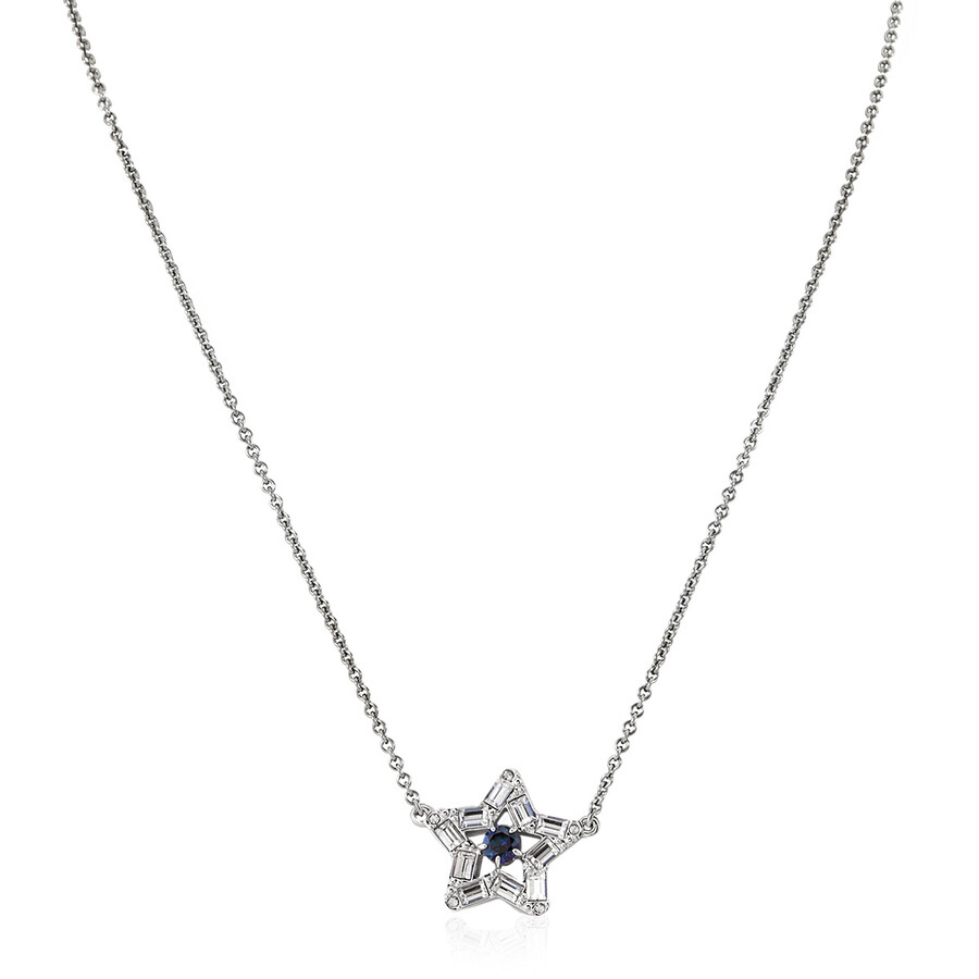 Swarovski Rhodium Plated Stella Star Pendant Necklace 5648999 - Jewelry ...