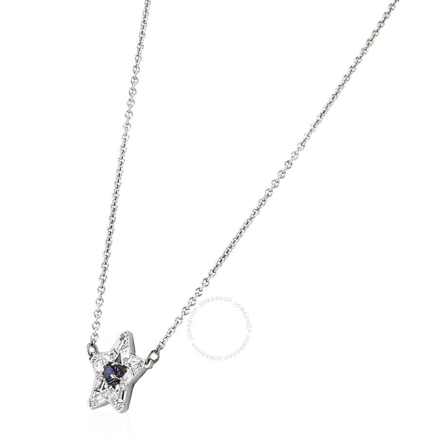 Swarovski Rhodium Plated Stella Star Pendant Necklace 5648999 - Jewelry ...