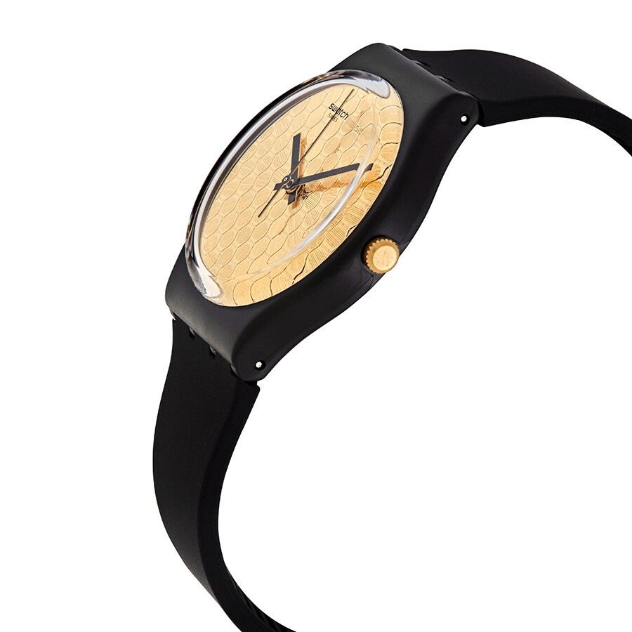 Swatch Arthur Quartz Golden Glimmer Dial Ladies Watch GB323 - Watches ...