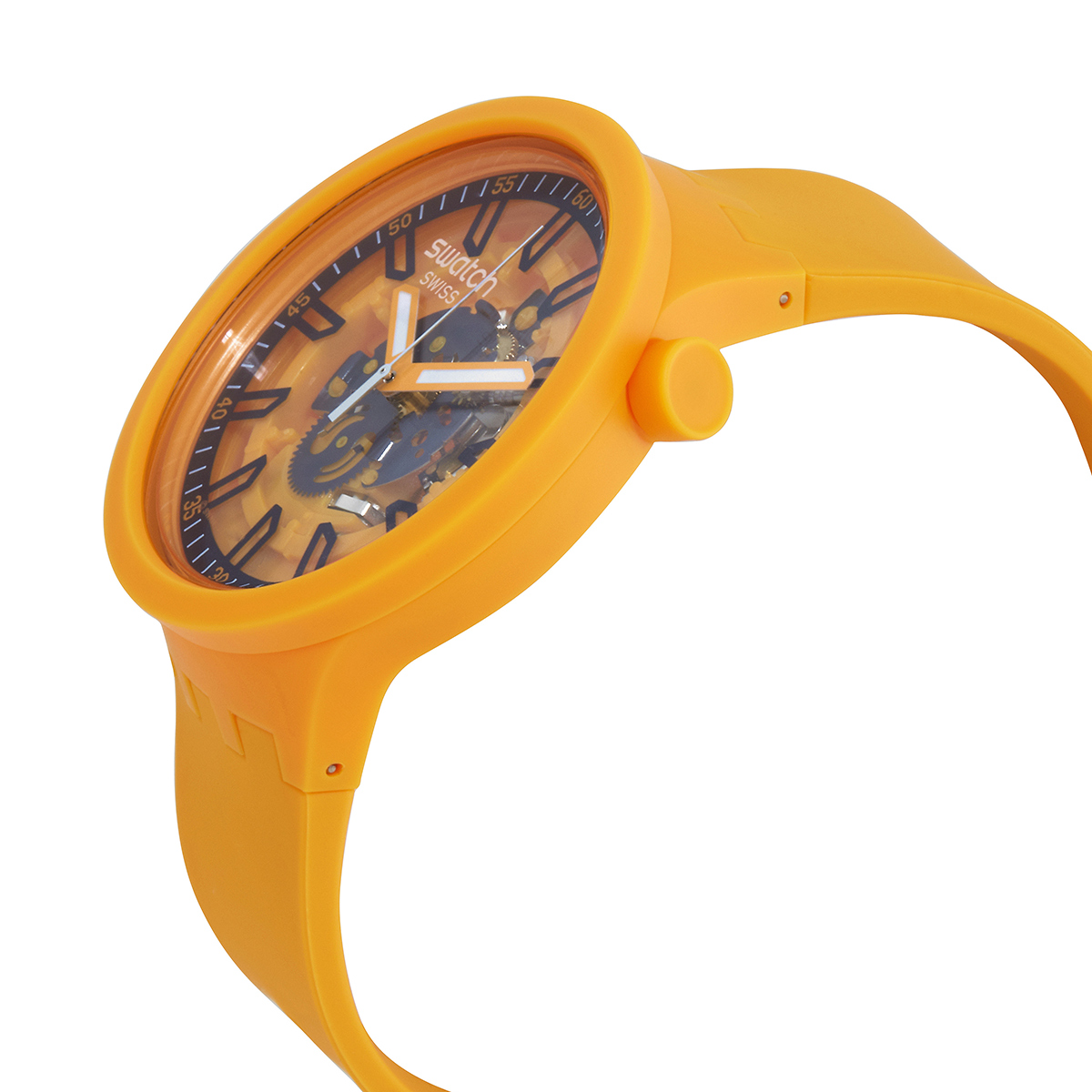Swatch Fresh Orange Quartz Unisex Watch SB01O101 7610522855250 ...