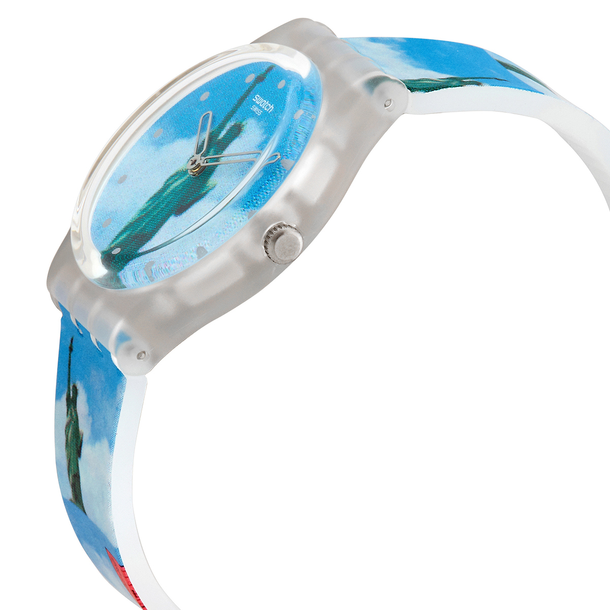 Swatch Moma New York by Tadanori Yokoo Quartz Blue Dial Unisex Watch ...