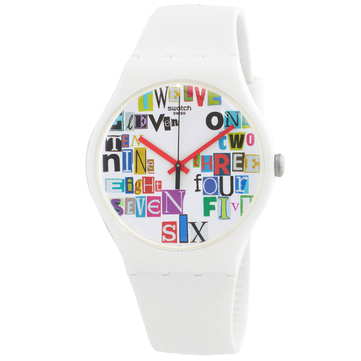 Swatch Multi Collage Quartz White Dial Unisex Watch SUOW132 ...