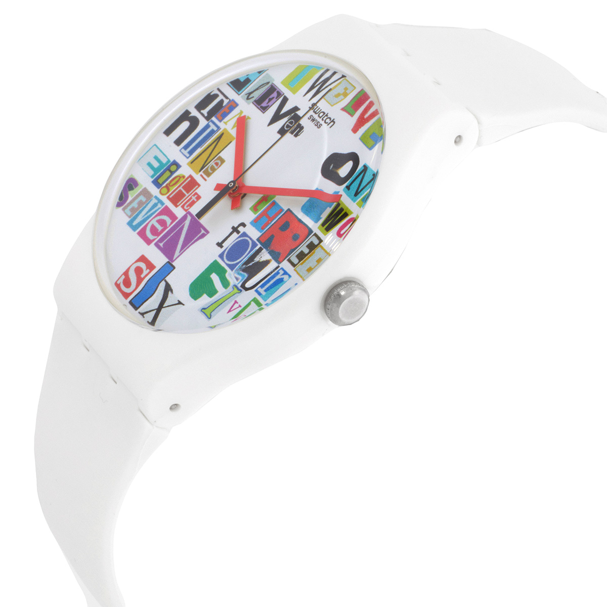 Swatch Multi Collage Quartz White Dial Unisex Watch SUOW132 ...