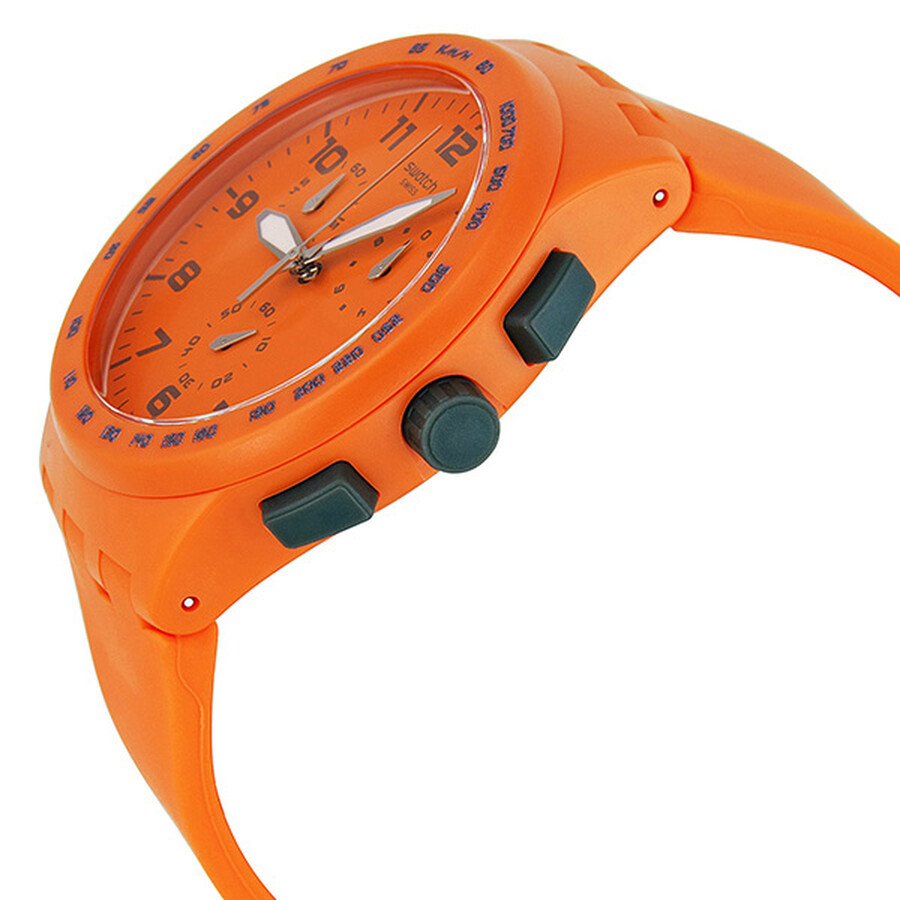 Swatch Originals Wild Orange Chronograph Orange Silicone Unisex Watch ...