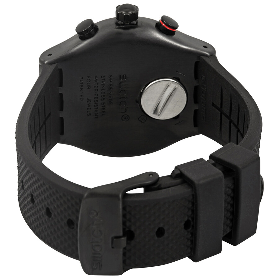 Swatch Power Tracking Chronograph Quartz Black Dial Men's Watch YVB403 ...