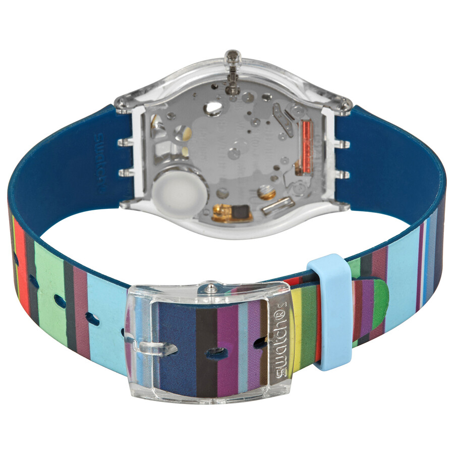 Swatch Pretty Ladder Blue Dial Ladies Watch SFE107 7610522746114 ...