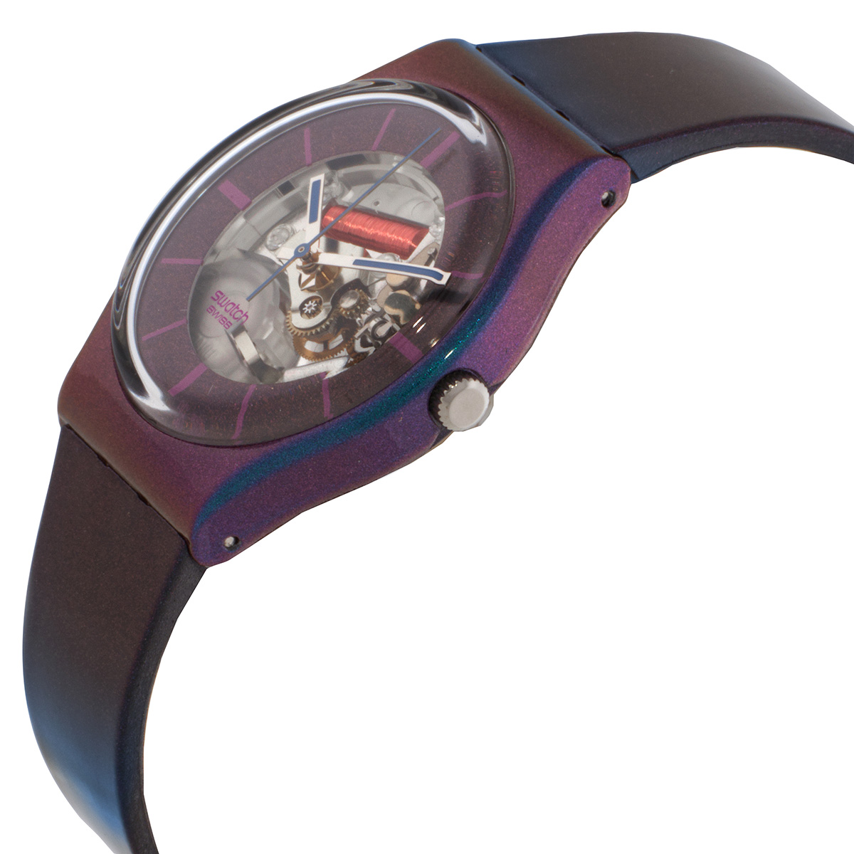 Swatch Purple Sunset Quartz Unisex Watch GV115A 7610522015760 - Watches ...