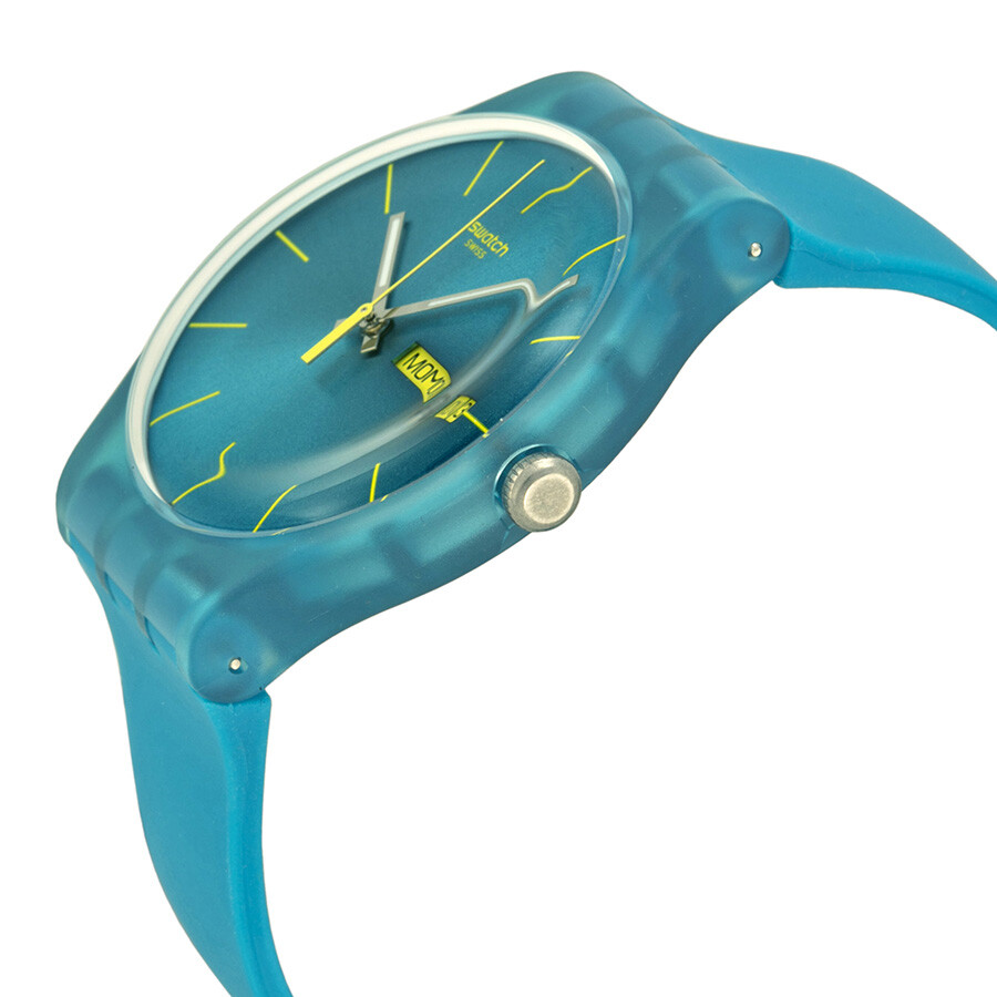 Swatch Rebel Turquoise Silicone Men's Watch SUOL700 054362253765 ...