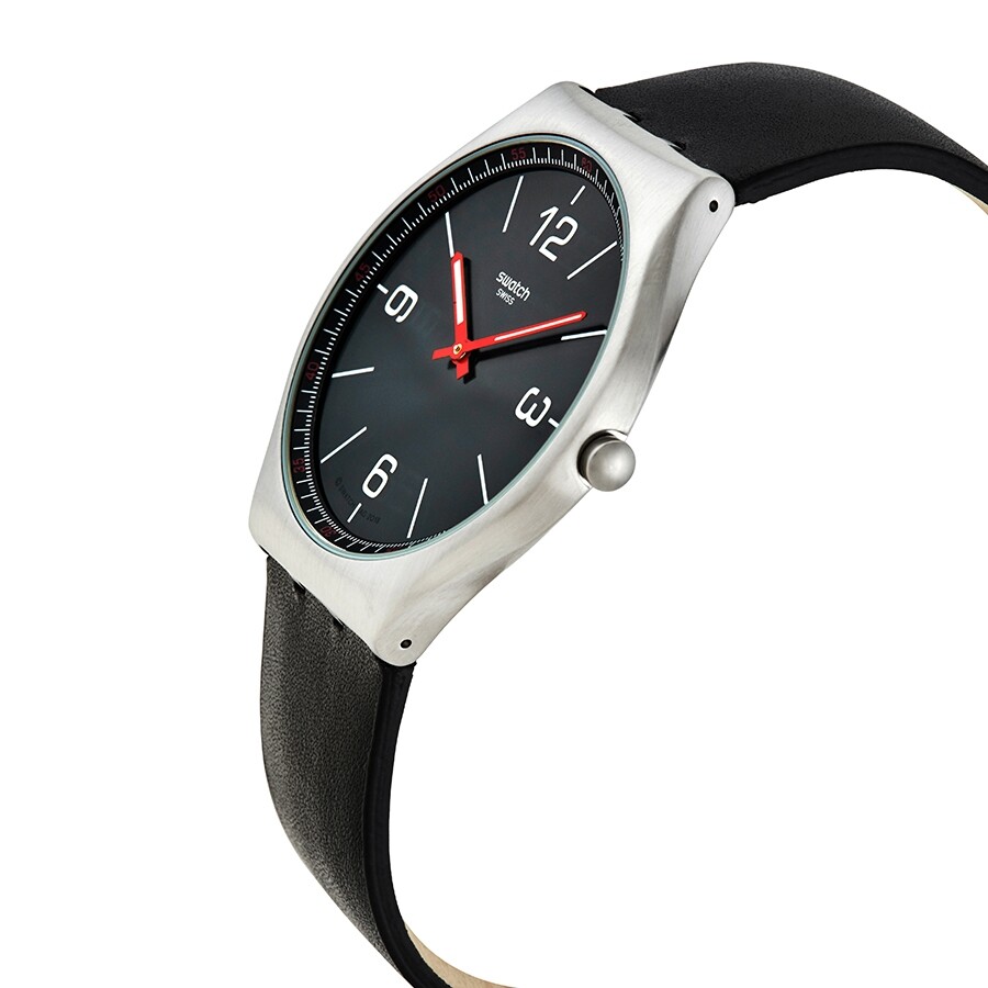 Swatch SKINBLACK Quartz Black Dial Men's Watch SS07S100 7610522814110 ...