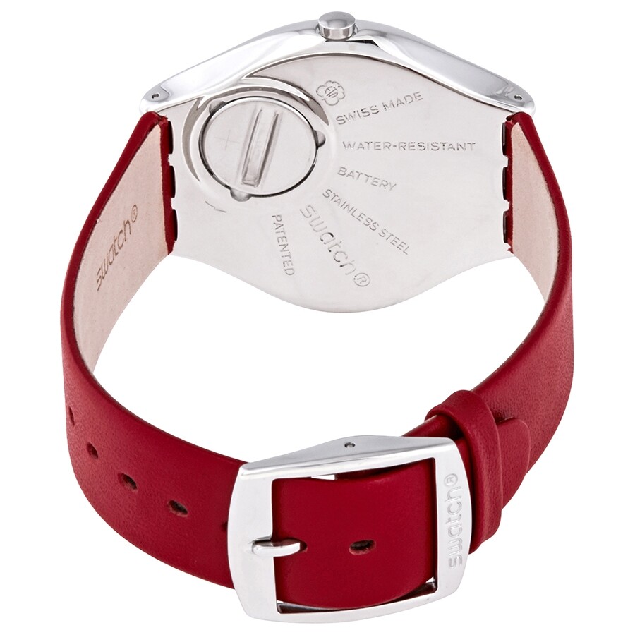 Swatch Skindream Quartz Red Dial Watch SYXS119 - Watches, Skin - Jomashop