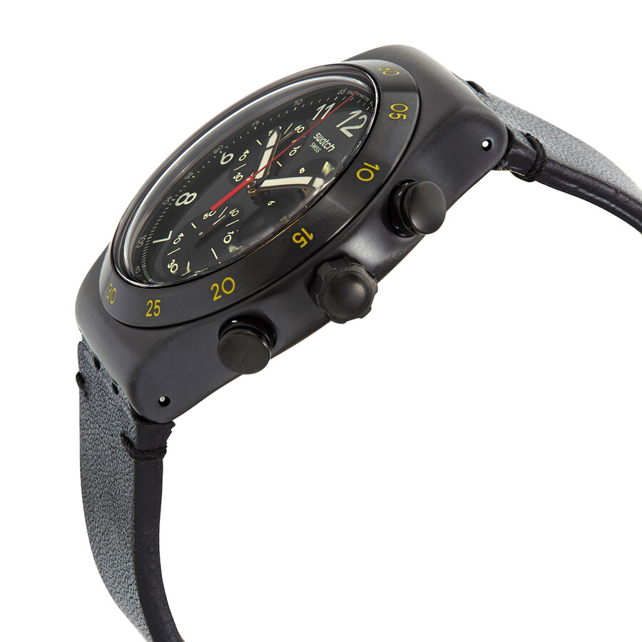 Swatch Vidi Chronograph Quartz Black Dial Men's Watch YVB410 - Watches ...