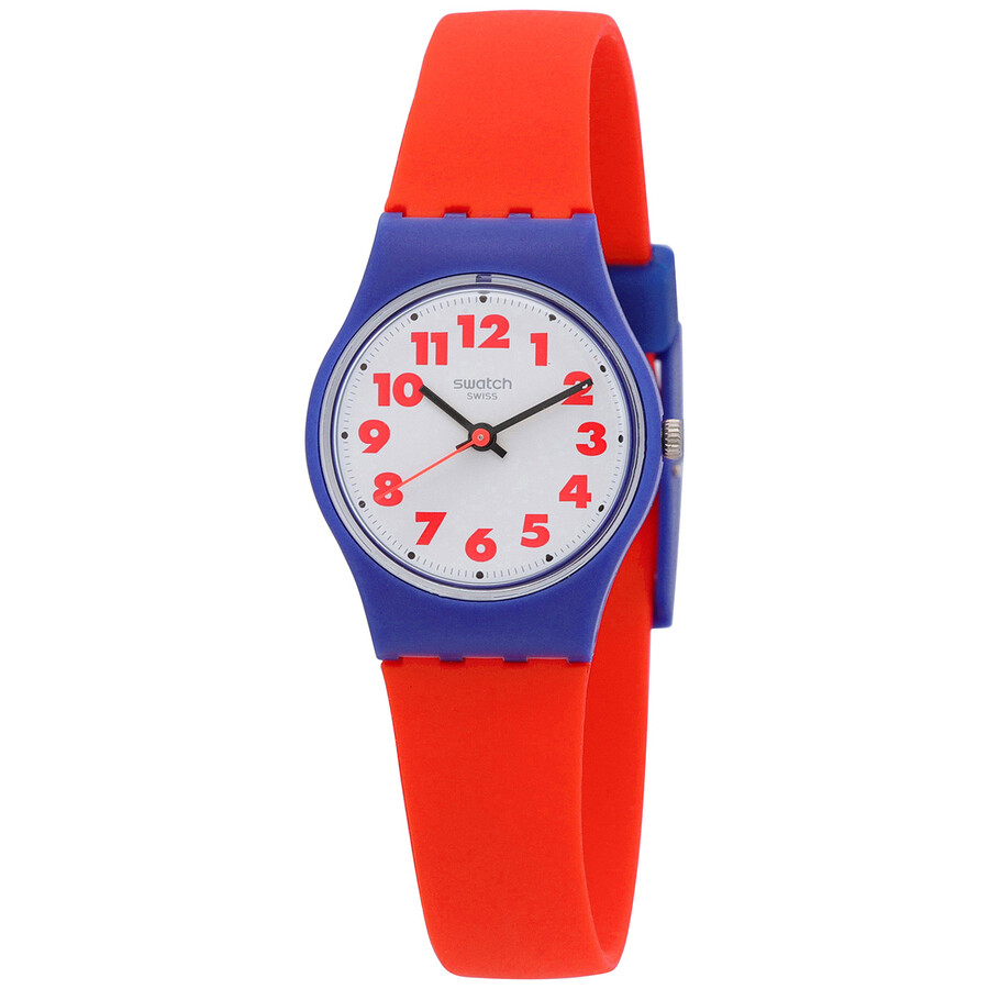 Swatch Waswola Quartz White Dial Ladies Watch LS116 7610522019515 - Watches, Other - Jomashop