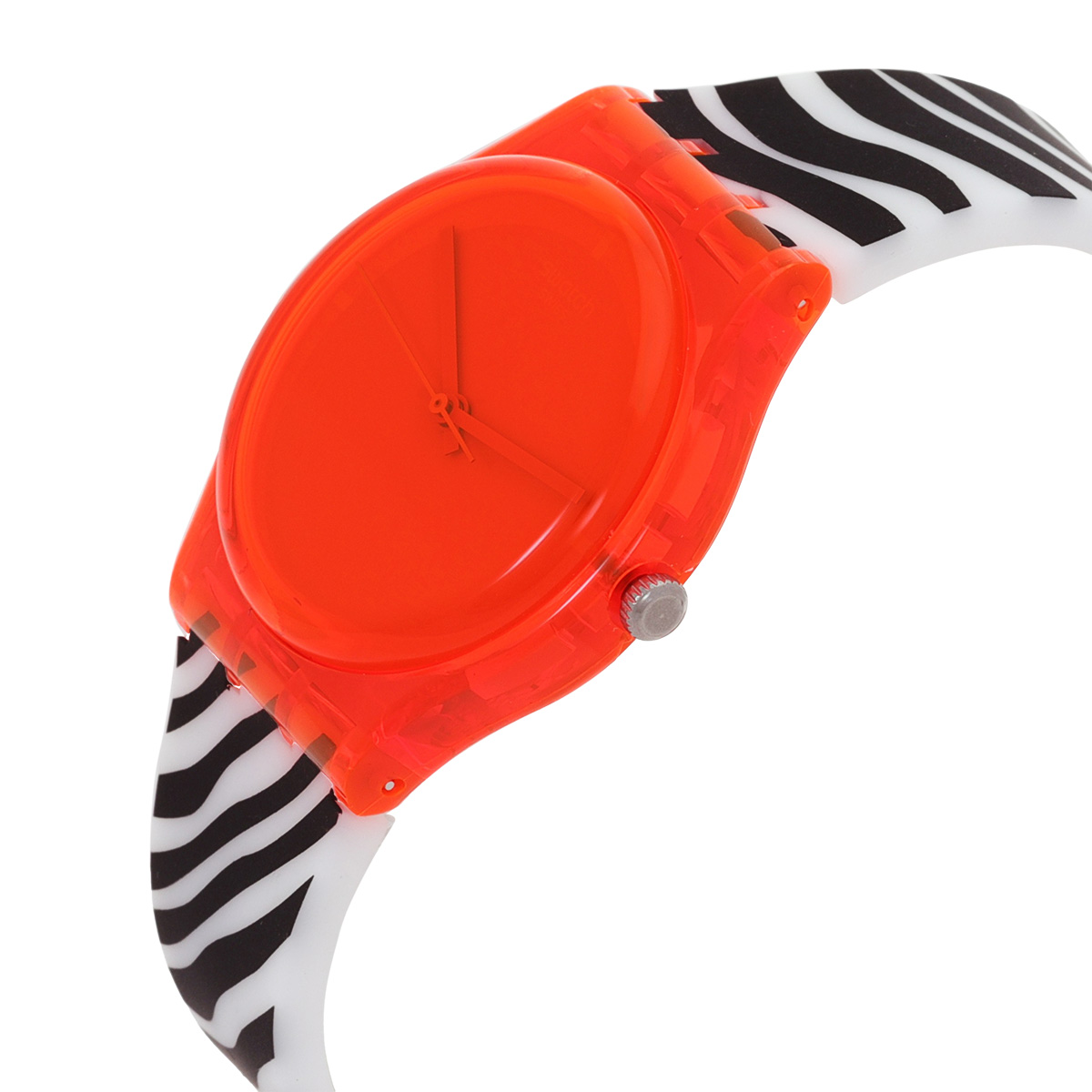 Swatch Zeb Quartz Orange Dial Watch GO107 054362253048 - Watches, Other ...