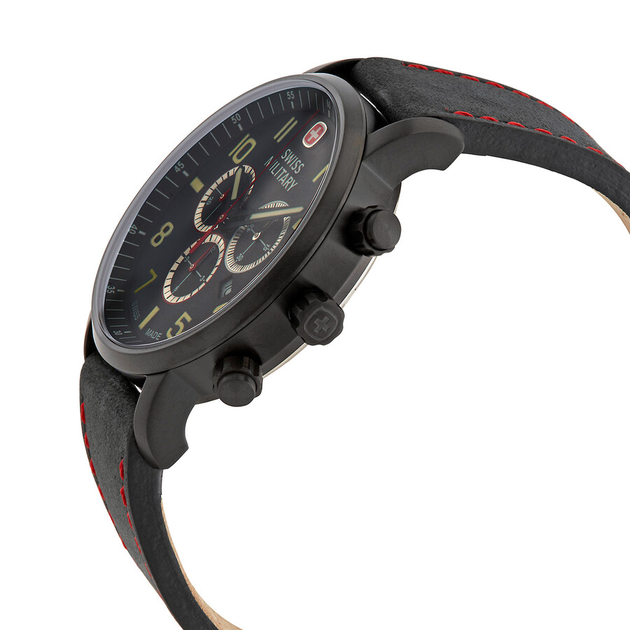 Swiss Military Attitude Chrono Chronograph Quartz Black Dial Men's ...