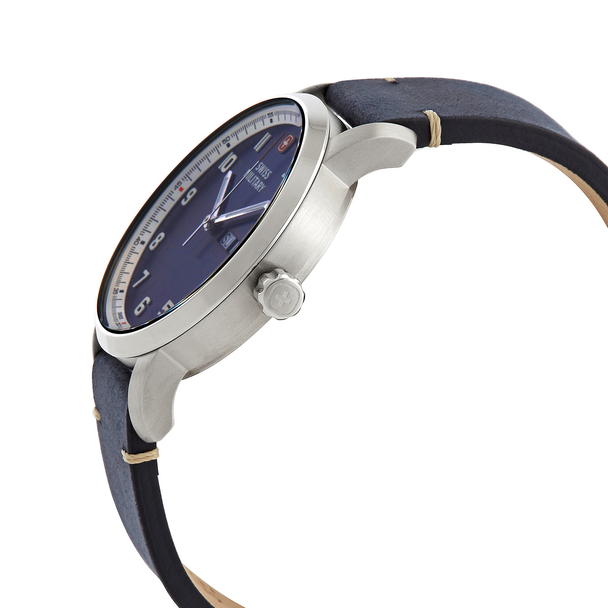 Swiss Military Attitude Quartz Blue Dial Watch 01.1541.315 046928150038 ...