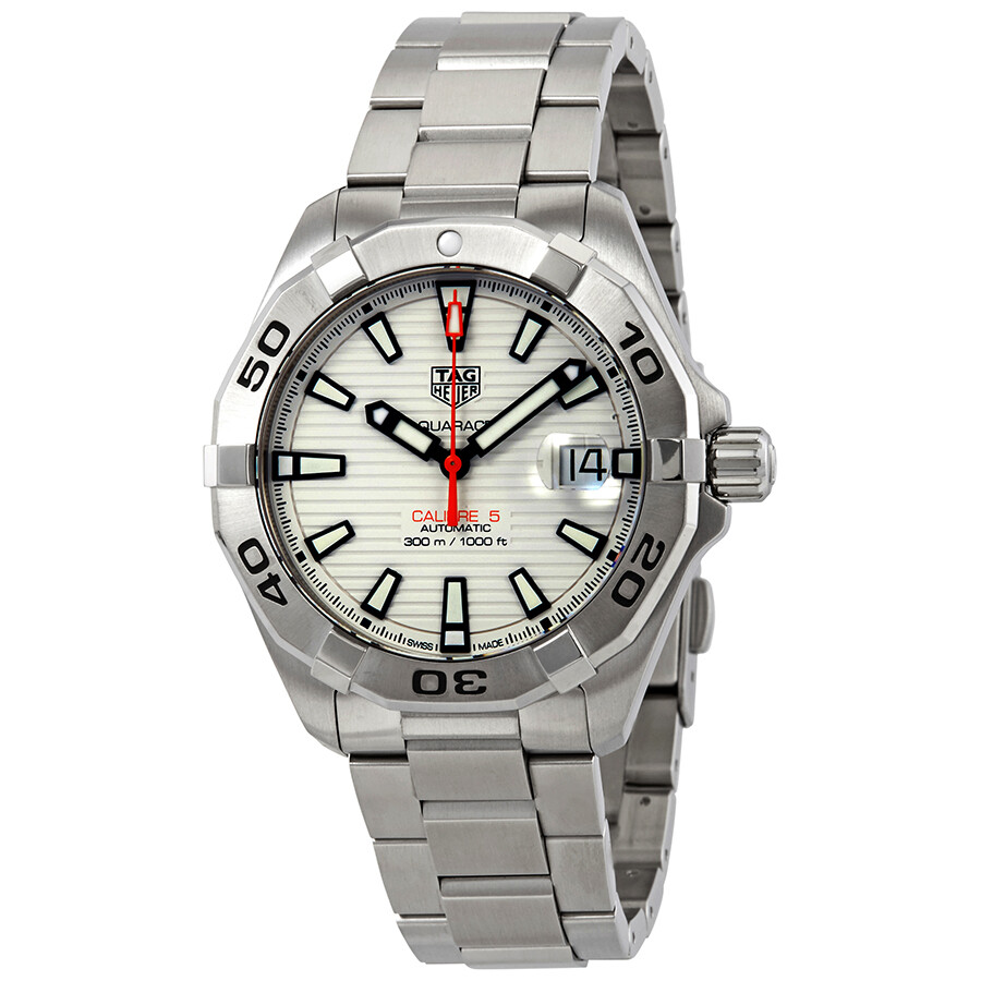 Tag Heuer Aquaracer Automatic White Dial Men's Watch WBD2111.BA0928 ...
