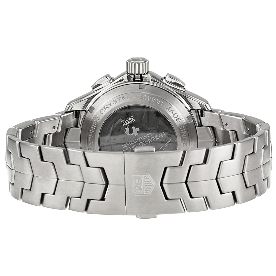 Tag Heuer Link Leonard DiCaprio Blue Dial Chronograph Steel Men's Watch ...