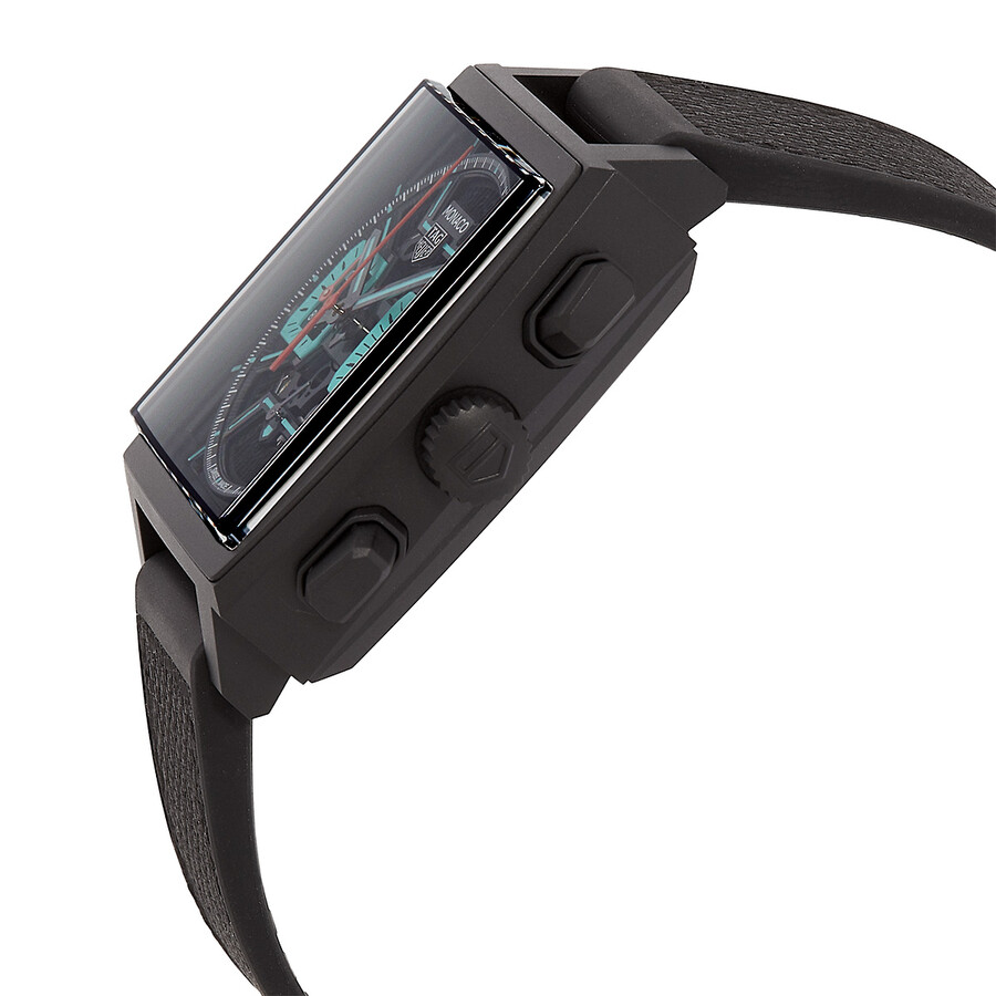 Tag Heuer Monaco Chronograph Automatic Black Dial Men's Watch CBL2184 ...