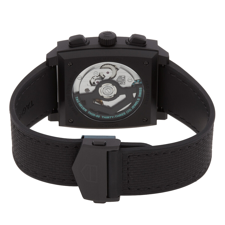 Tag Heuer Monaco Chronograph Automatic Black Dial Men's Watch CBL2184 ...