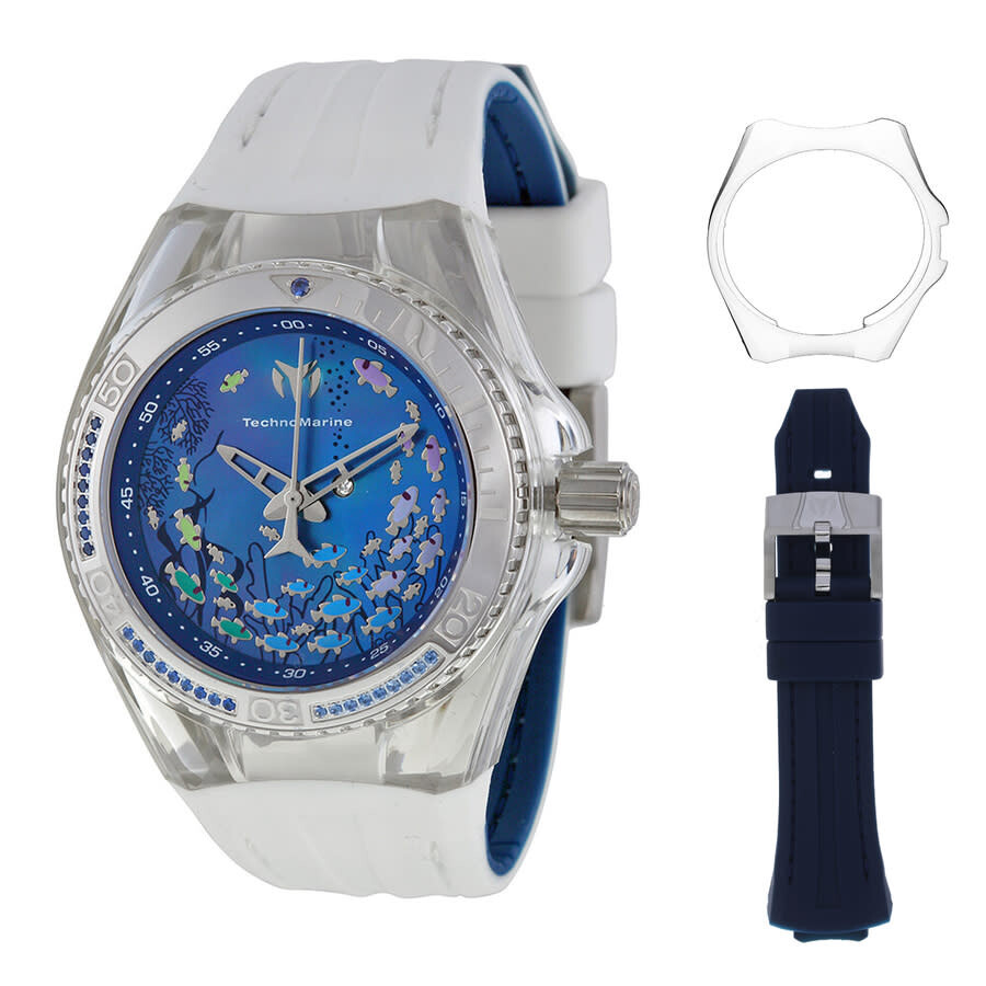 Technomarine Cruise Blue Dial Ladies Watch 113010 7640133234175 ...