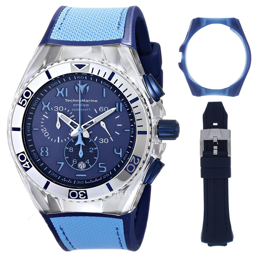 Technomarine Cruise Blue Dial Men's Watch 114024 7640133235288 ...